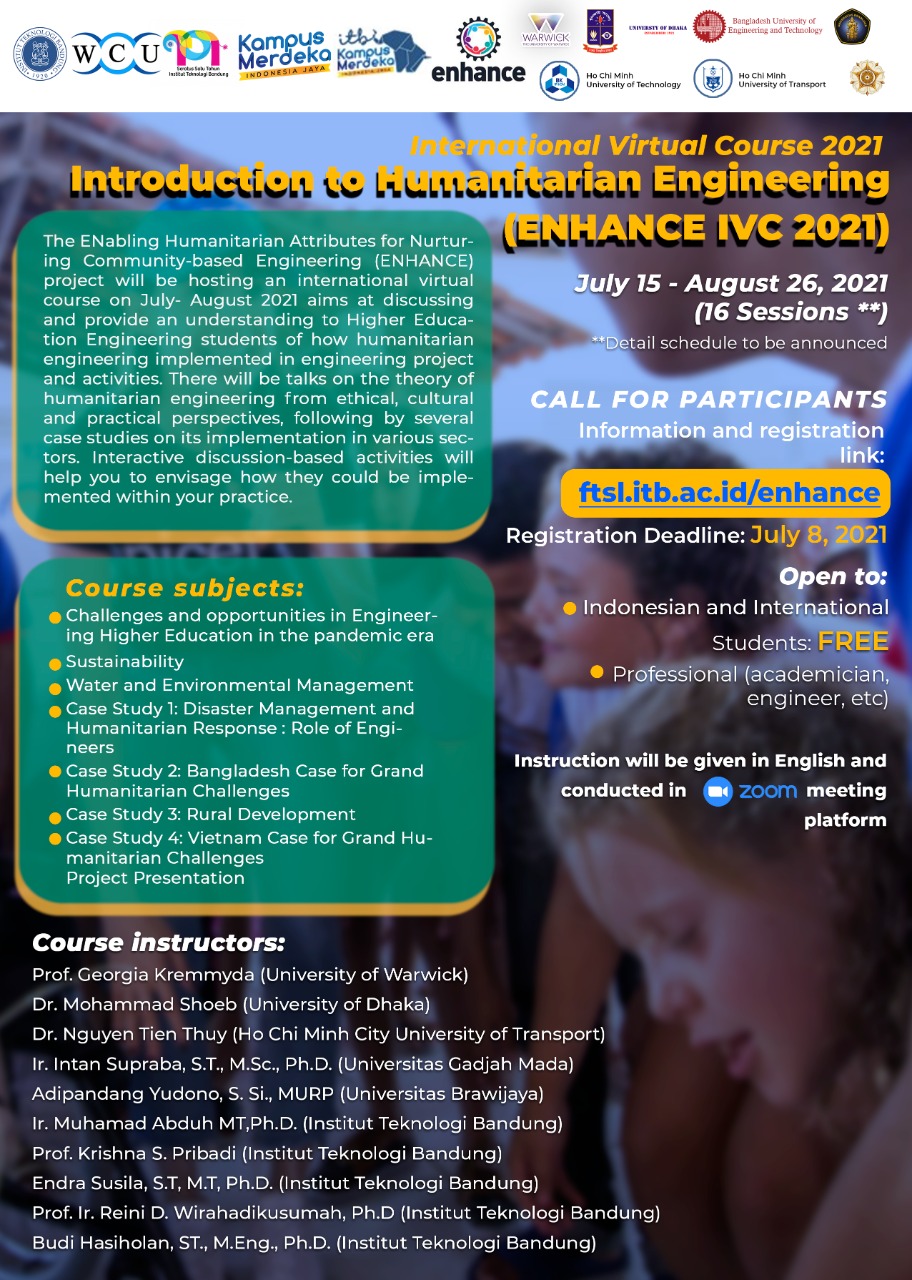 International Virtual Course FTSL 2021 – Fakultas Teknik Sipil dan ...