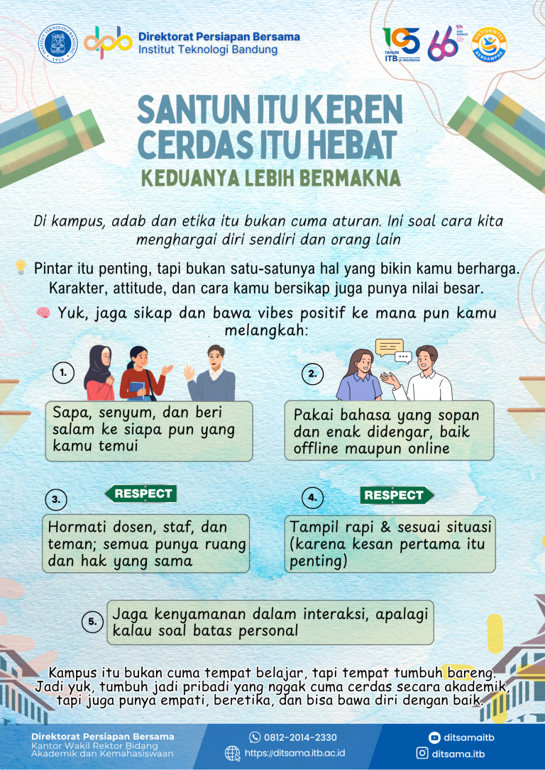 ETIKA MAHASISWA ITB – Fakultas Teknik Sipil dan Lingkungan