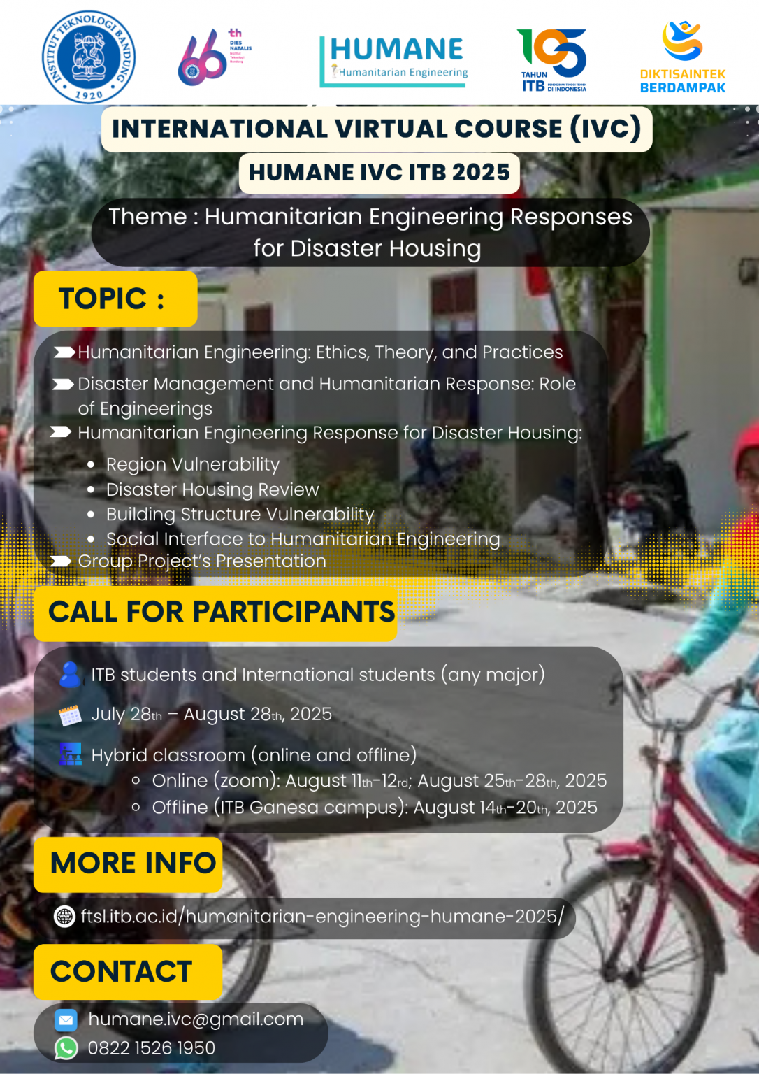 Humanitarian Engineering (HUMANE) 2025 – Fakultas Teknik Sipil dan ...